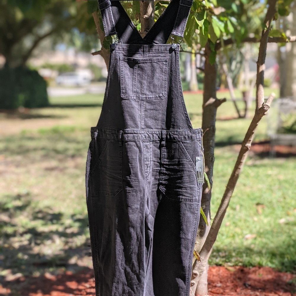 No Boundaries Skinny Overalls Slim Fit Ripped - Gem
